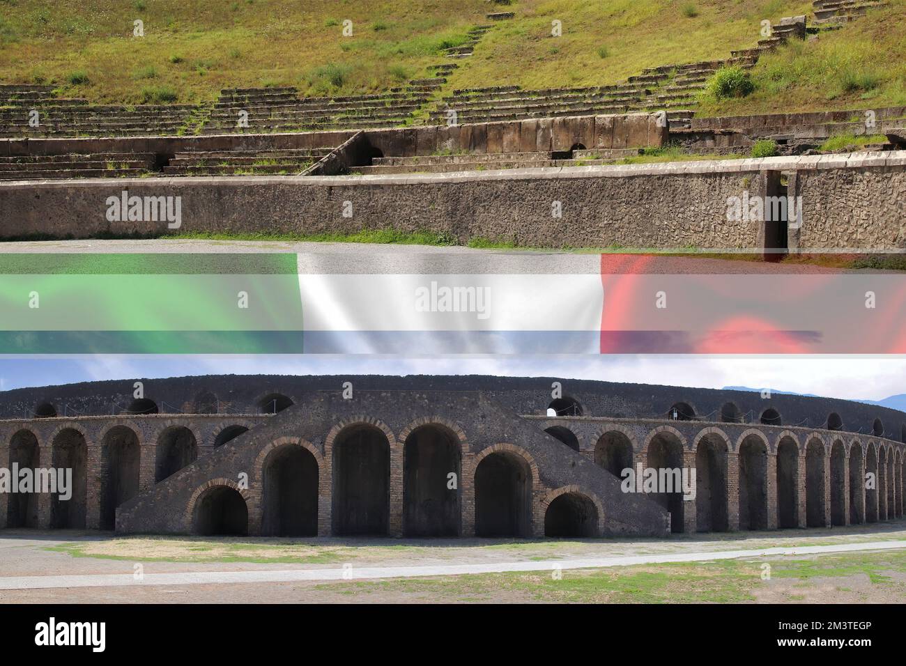 Amphitheatre elliptical structure interior,with 20000 capacity,Roman ...