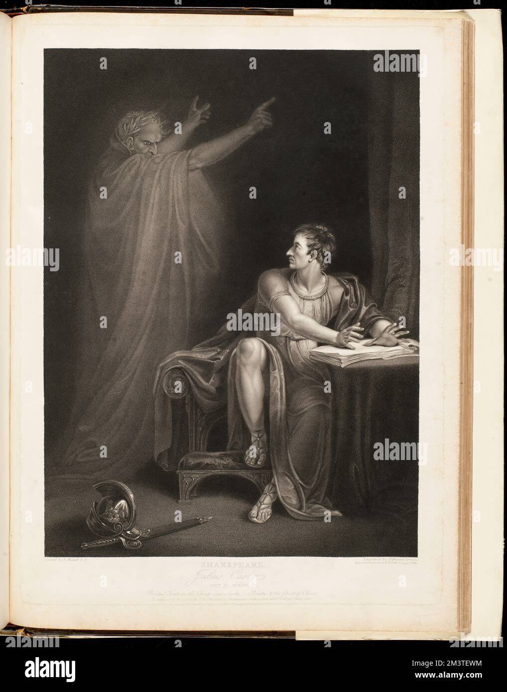 Shakspeare. Julius Caesar, act IV, scene III : Brutus' tent, in the ...