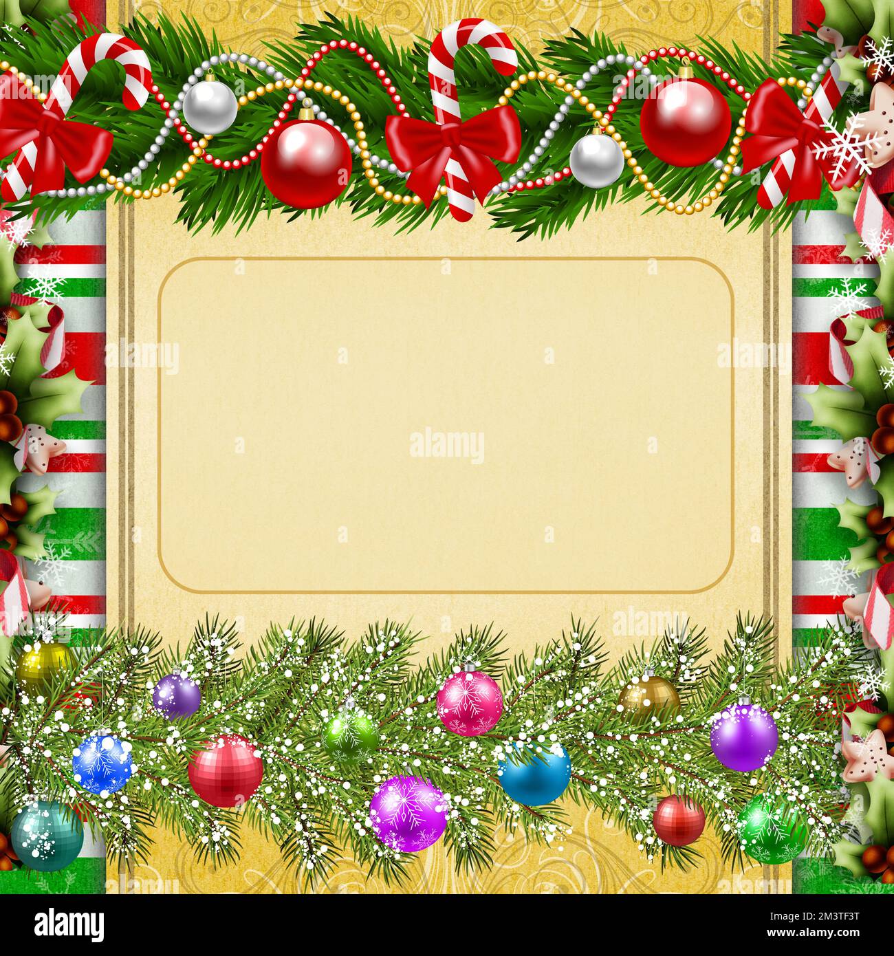 Colorful Christmas cards Stock Photo - Alamy