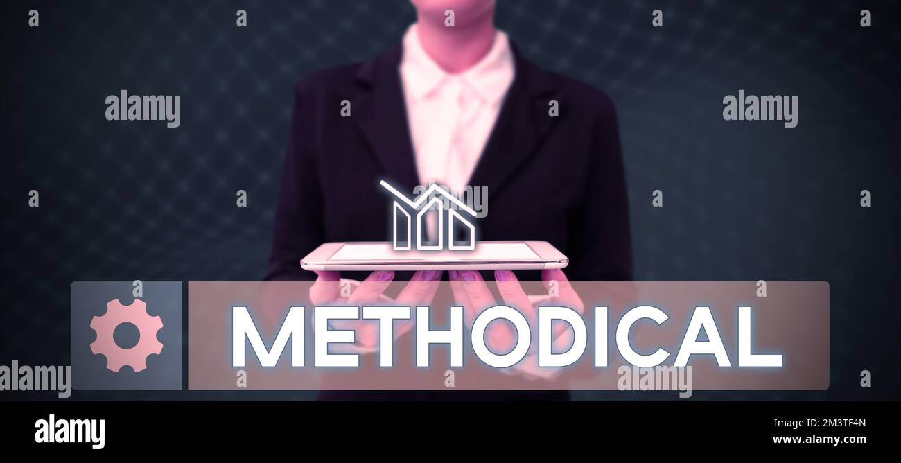 Conceptual display Methodical. Business concept System of Methods used in a study or activity ...