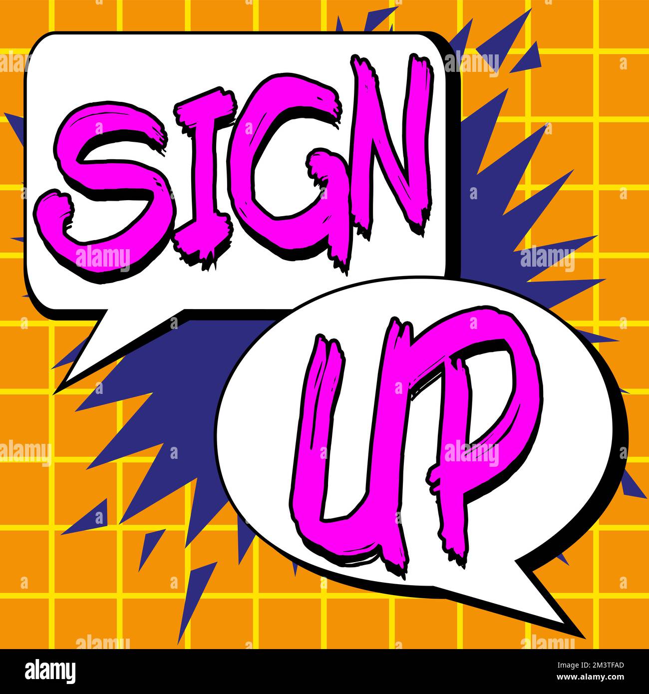 Writing displaying text Sign Up. Business concept use your information ...