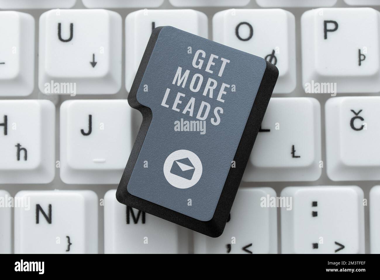 Text caption presenting Get More Leads. Business idea Inbound Marketing ...