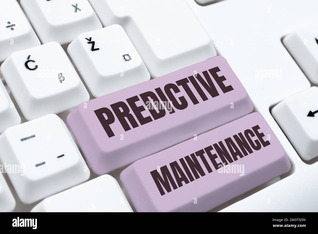Text sign showing Predictive Maintenance. Word for Predict when ...