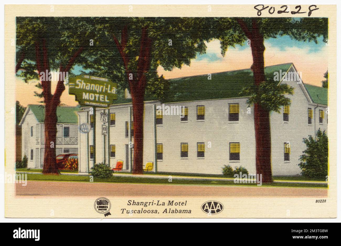 Shangri-La Motel, Tuscaloosa, Alabama , Motels, Tichnor Brothers ...