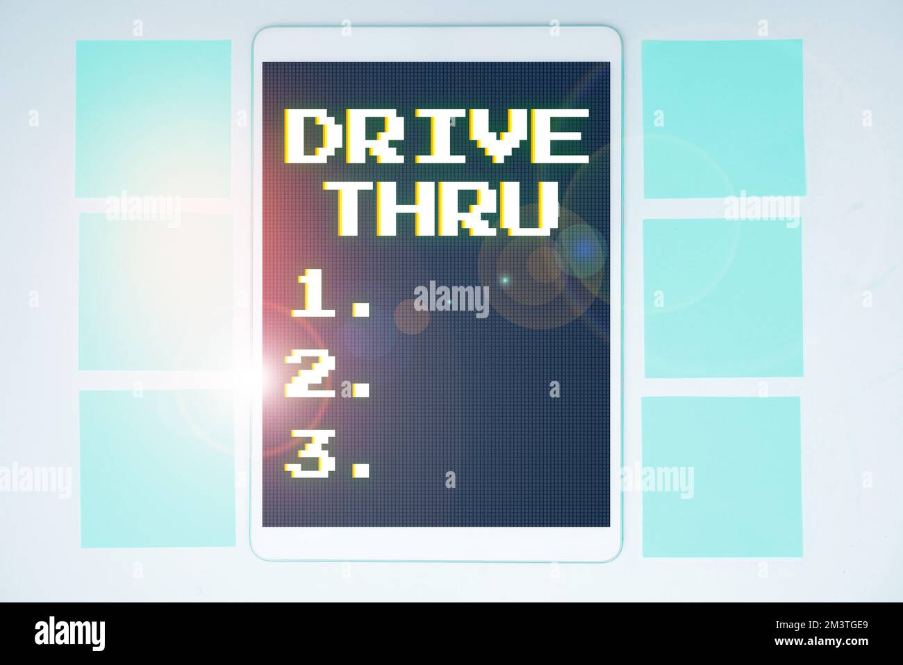 Handwriting text Drive Thru. Word for place where you can get type of ...