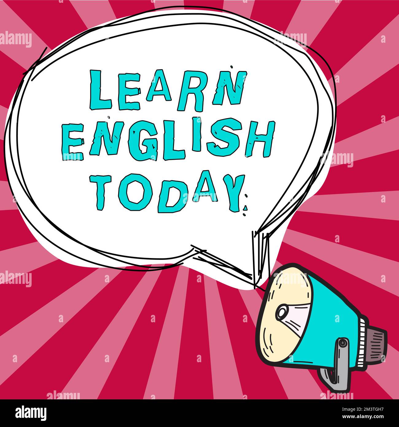 Hand writing sign Learn English Today. Business concept gain or acquire ...