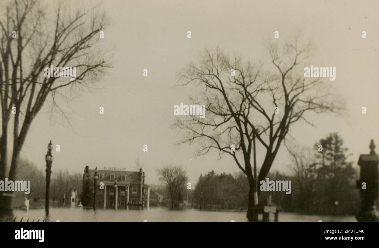 Shawsheen Village , Floods, Buildings . Massachusetts Stock Photo - Alamy