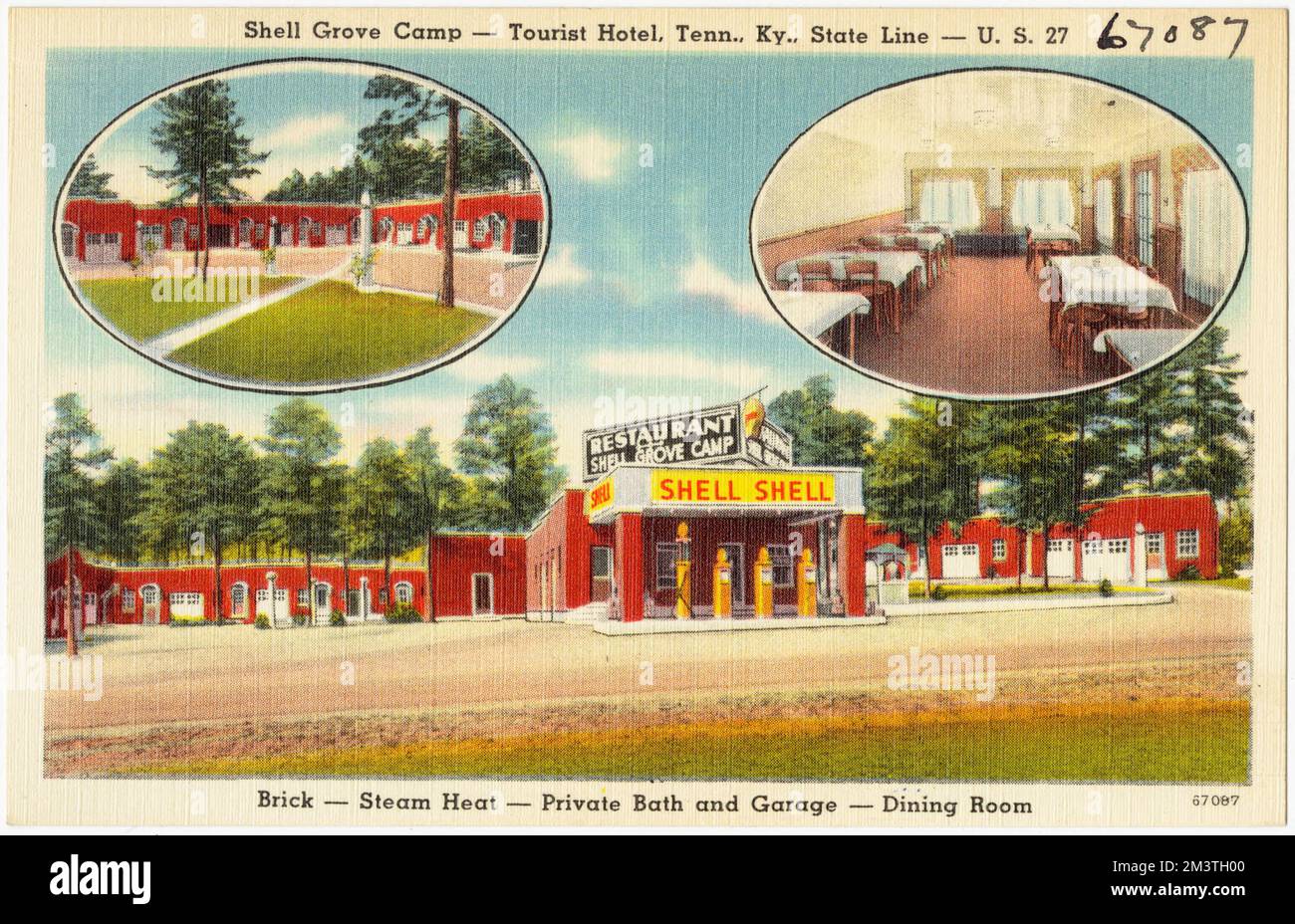 Shell Grove Camp -- Tourist Hotel, Tenn. Ky., state line -- U.S. 27 ...