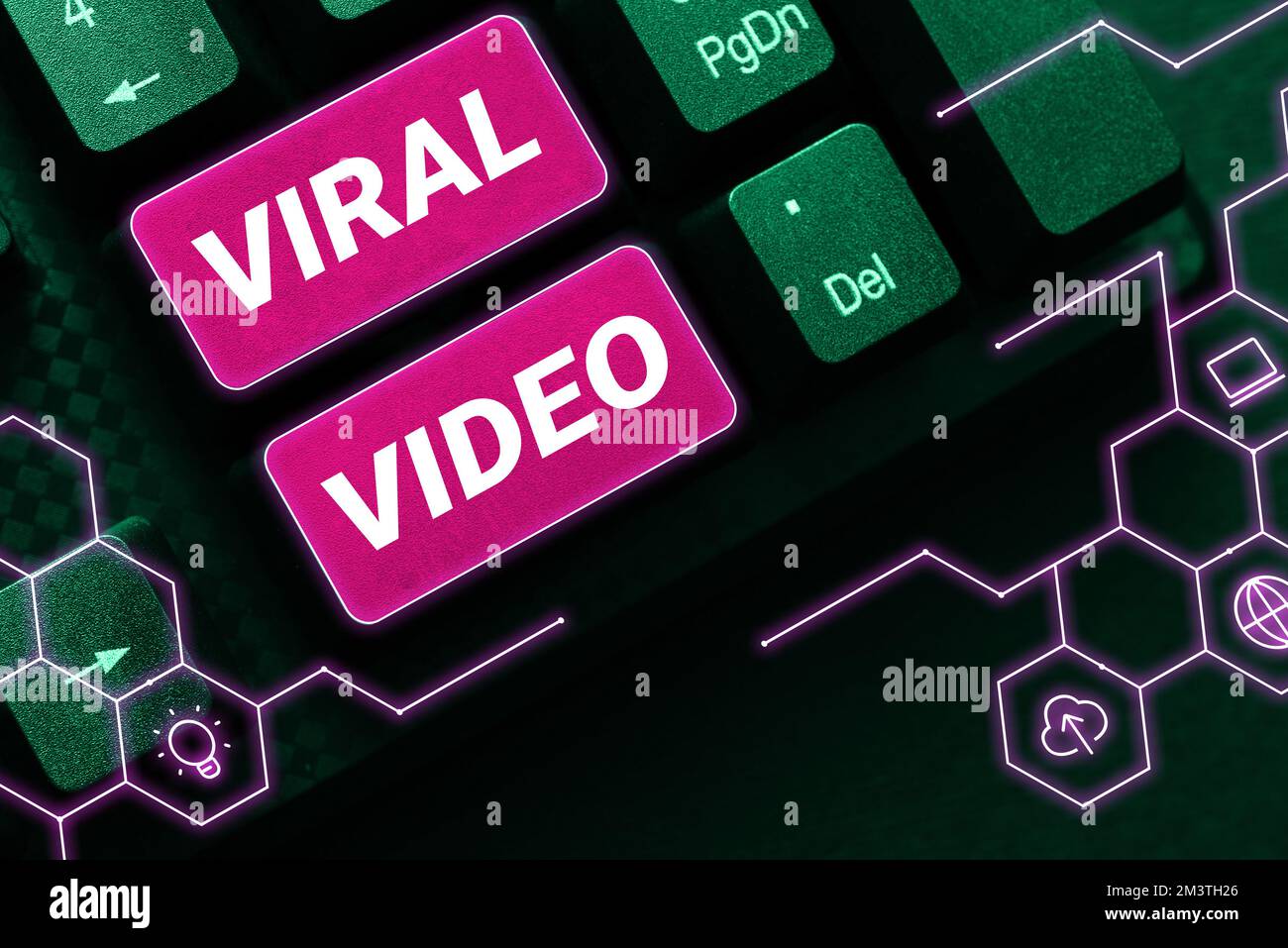 Conceptual display Viral Video. Concept meaning the video that becomes ...