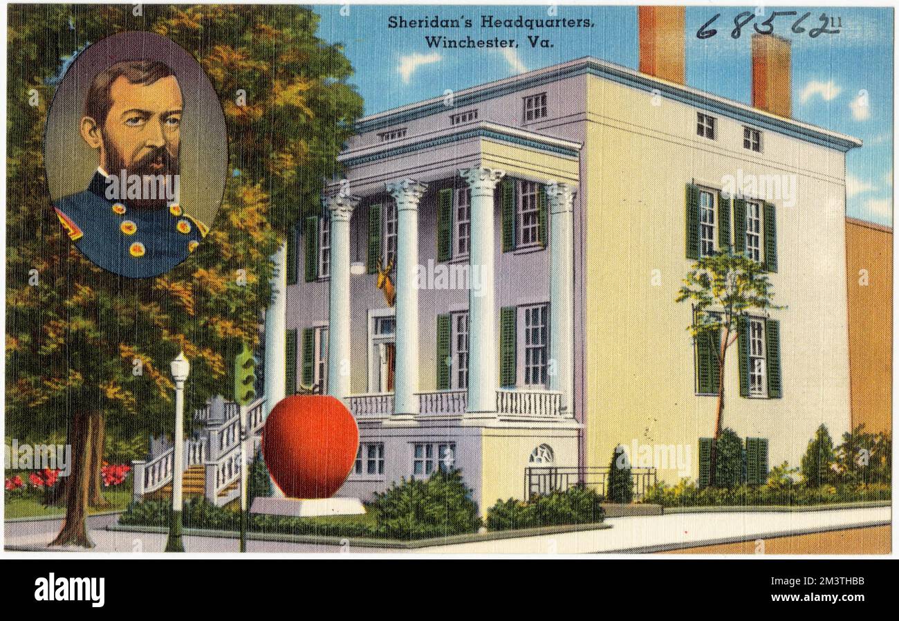 Sheridan's Headquarters, Winchester, Va. , Historic buildings, Tichnor ...