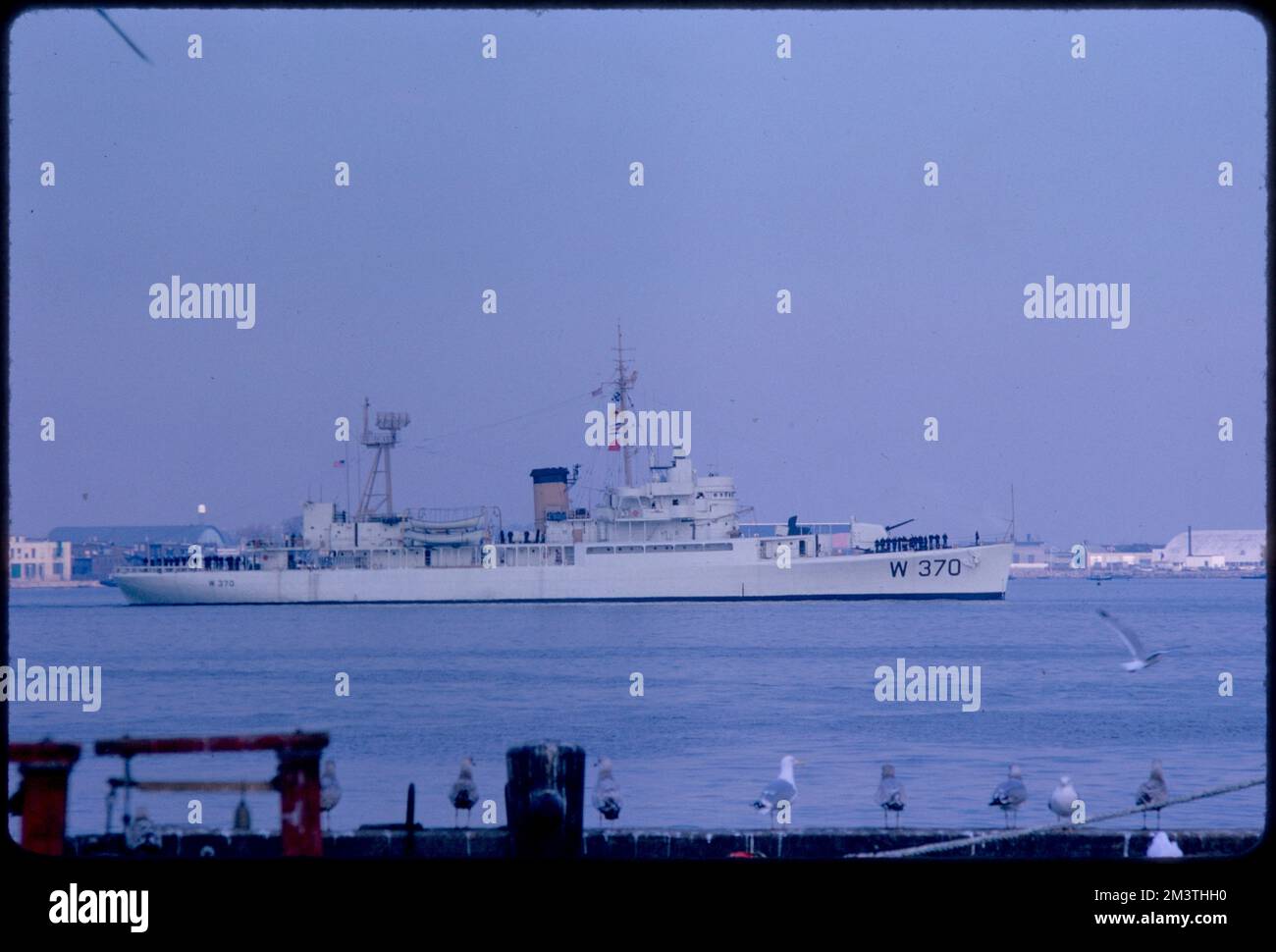 Ship labeled 'W 370' , Ships, Boat & ship industry. Edmund L. Mitchell ...