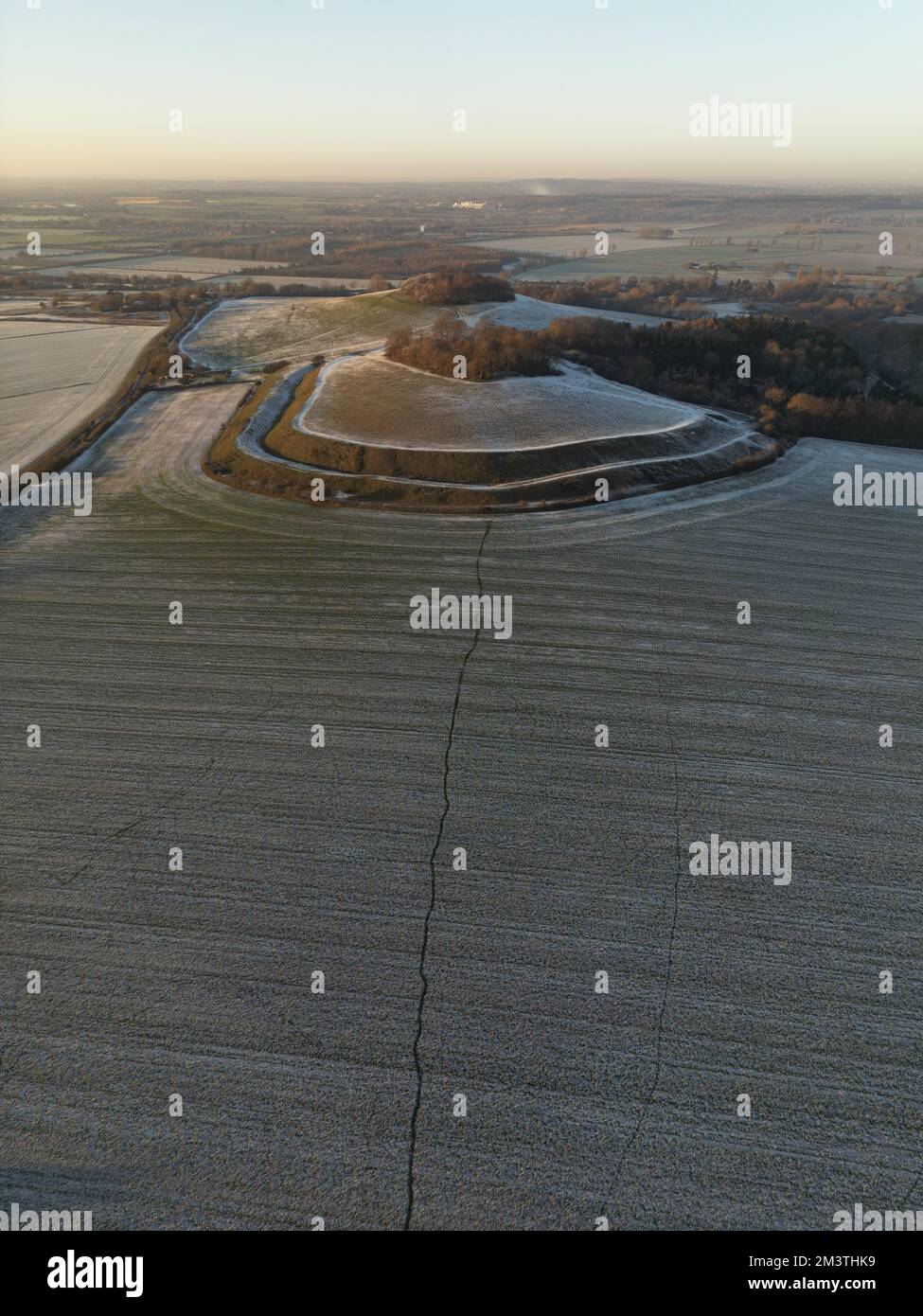 Wittenham clumps aerial hi-res stock photography and images - Alamy