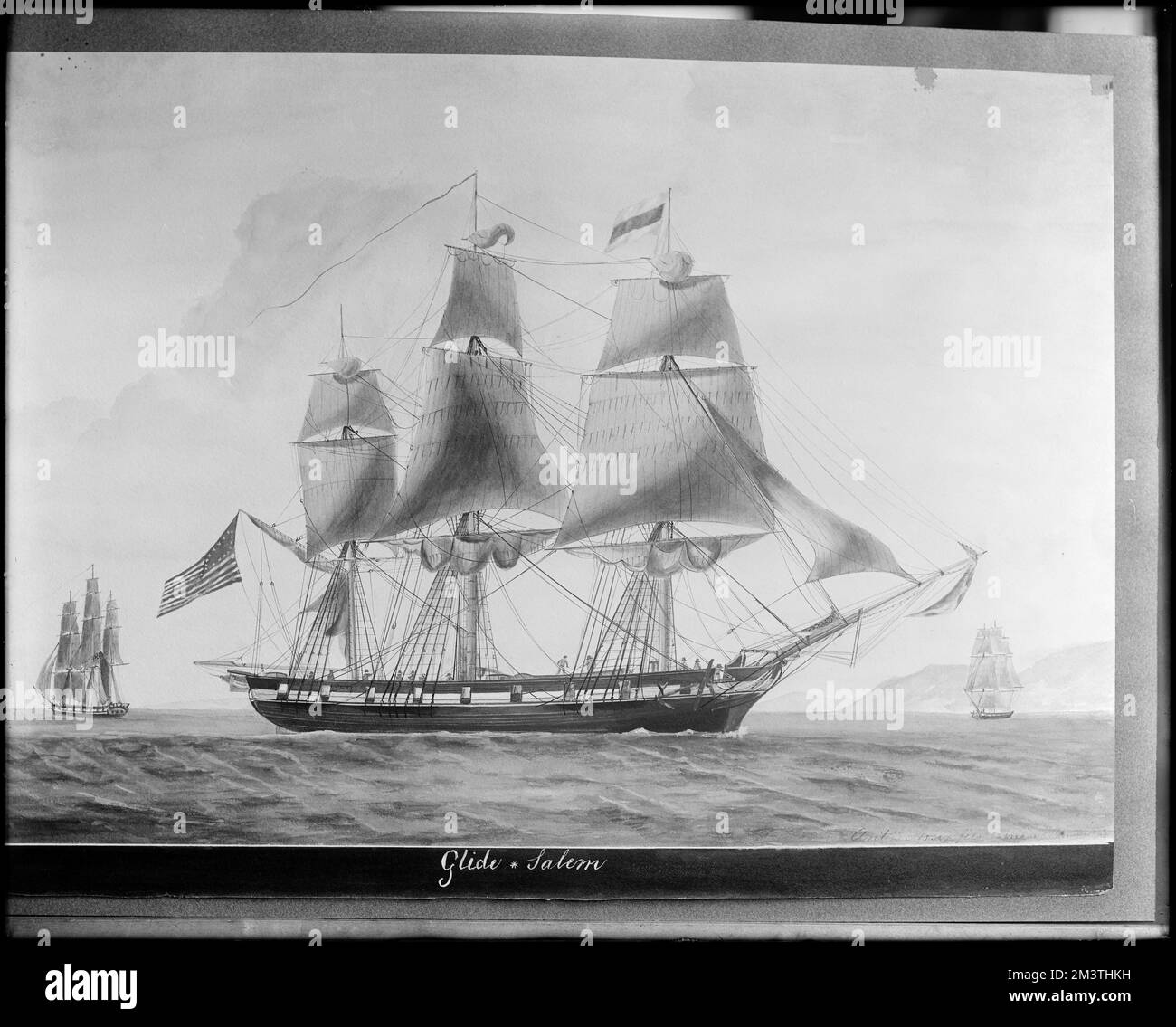Shipping, Ship Glide of Salem, built 1811 for Joseph Peabody , Ships ...