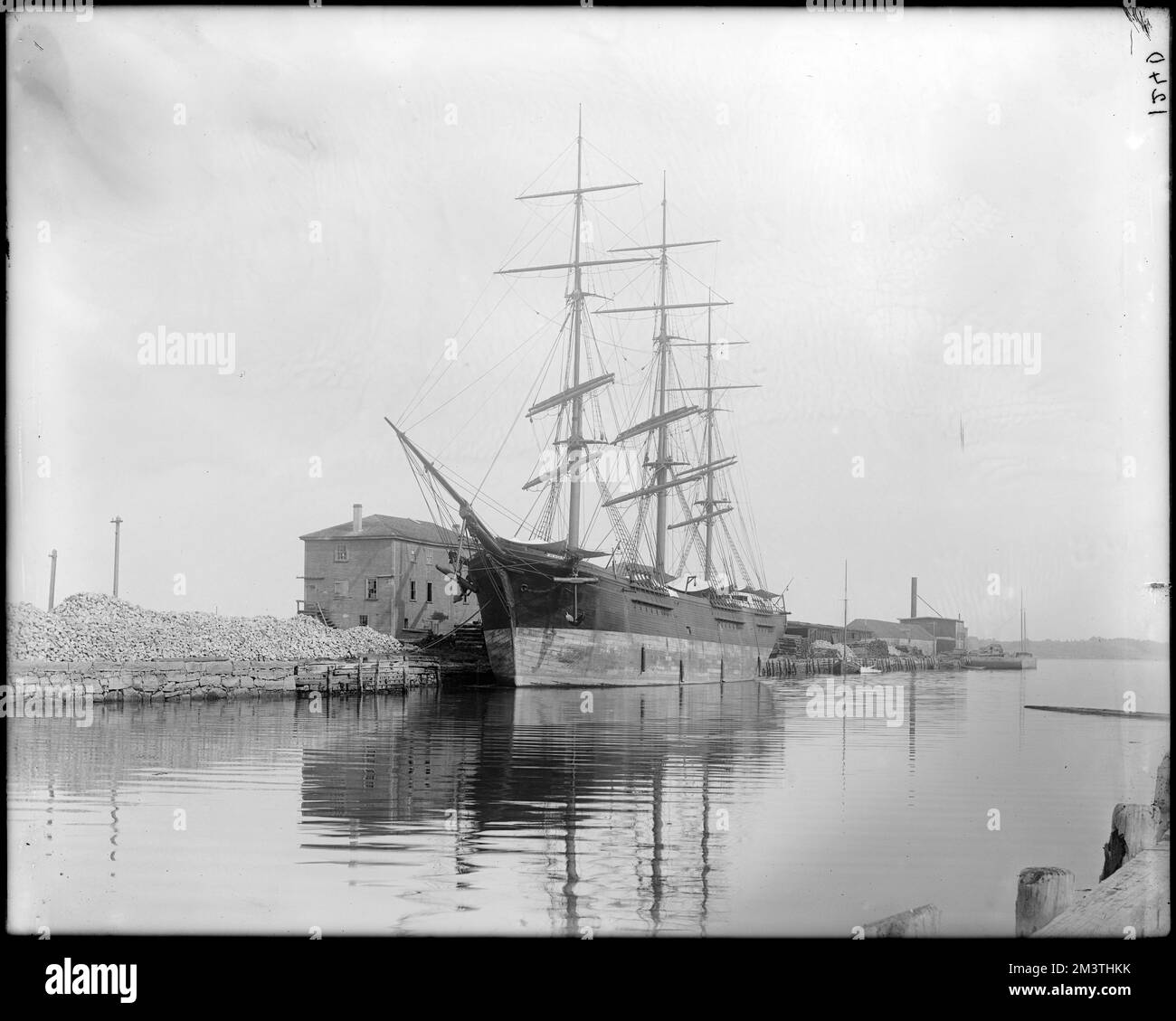 Shipping, Ship Mindoro at Derby Wharf after her last voyage, 1893 ...