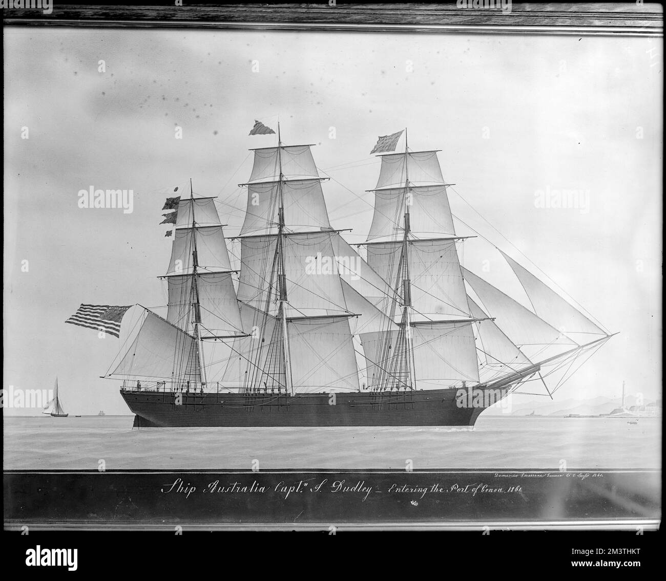 Shipping, ship 'Australia,' Dudley, Captain , Marines Visual works ...