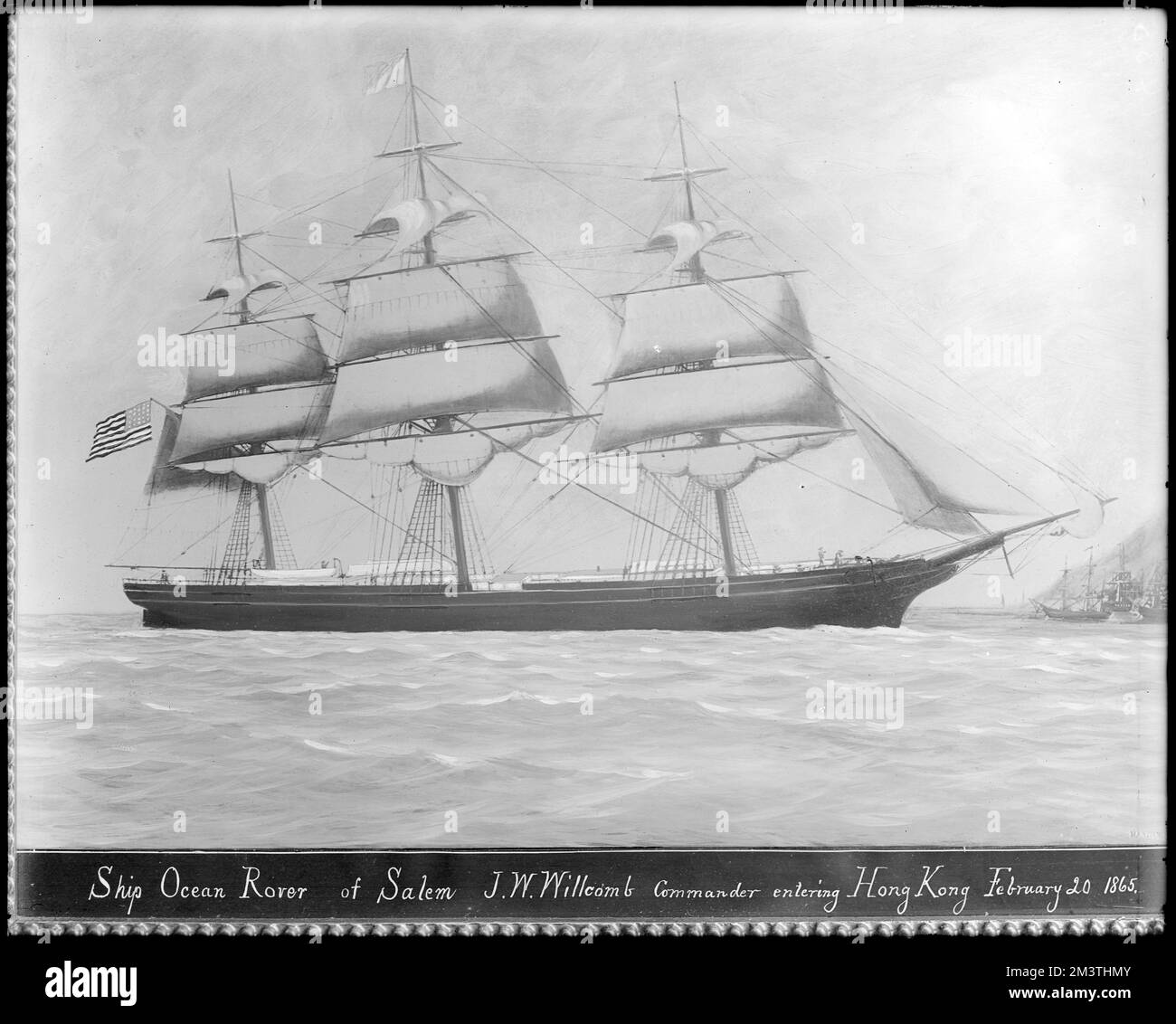 Shipping, ship 'Ocean Rover,' from Salem to Hong Kong, J.W. Willcomb ...