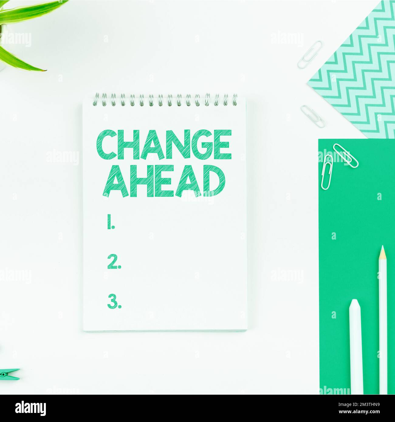 Text caption presenting Change Ahead. Conceptual photo Some alterations ...