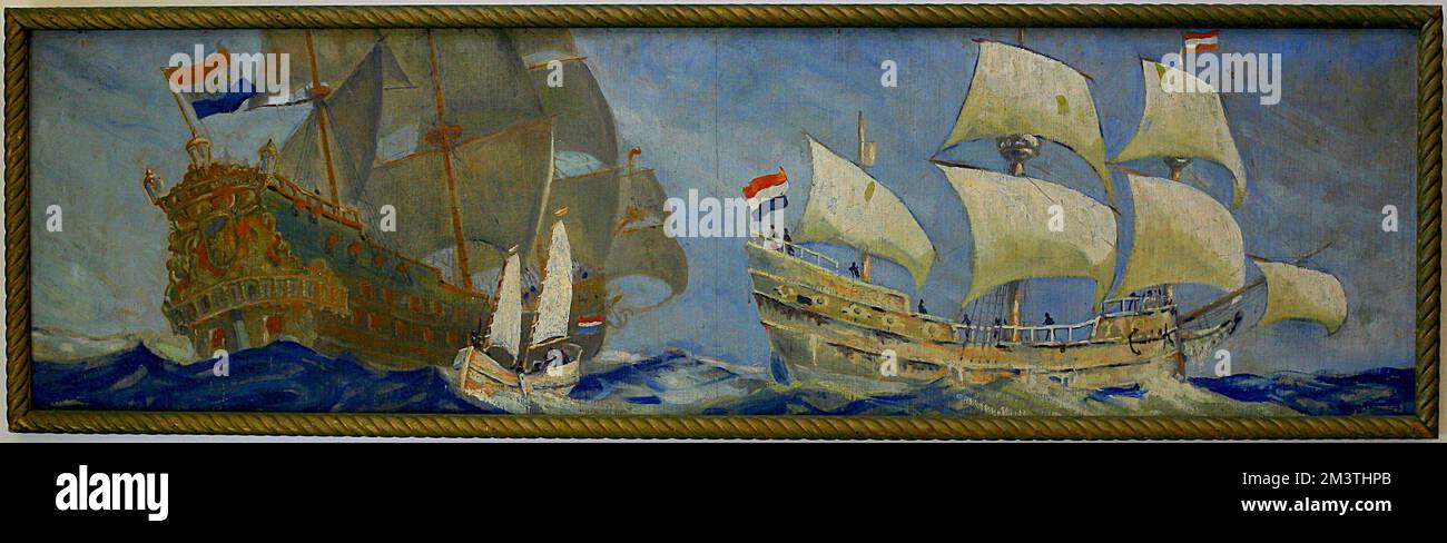 Ships Through the Ages: The Old 'Hollandia,' Schooner, Hendrik Hudson's ...