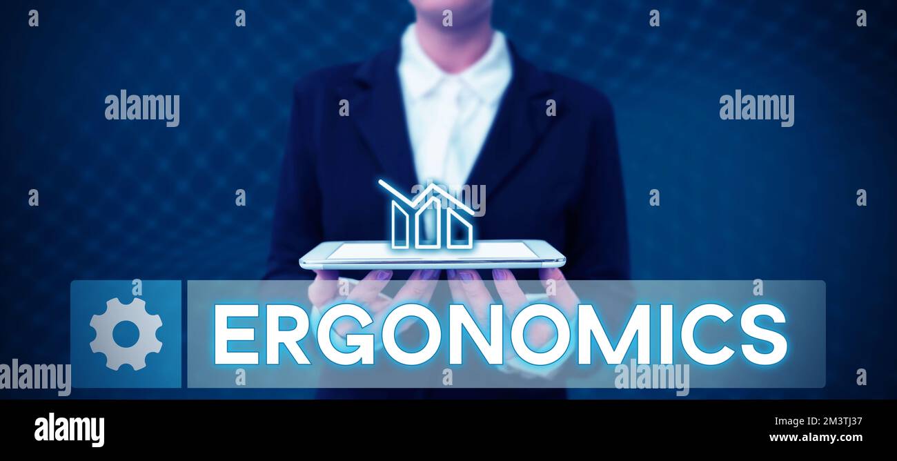 Inspiration showing sign Ergonomics. Business idea fitting or designing ...