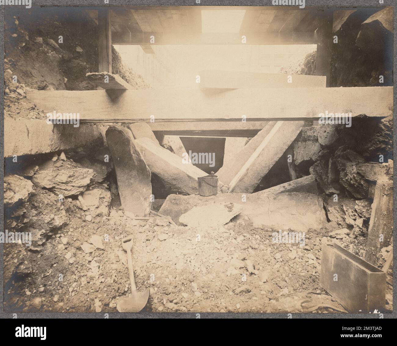 Shovel and bucket in worksite , Construction Edgar Sutton Dorr ...