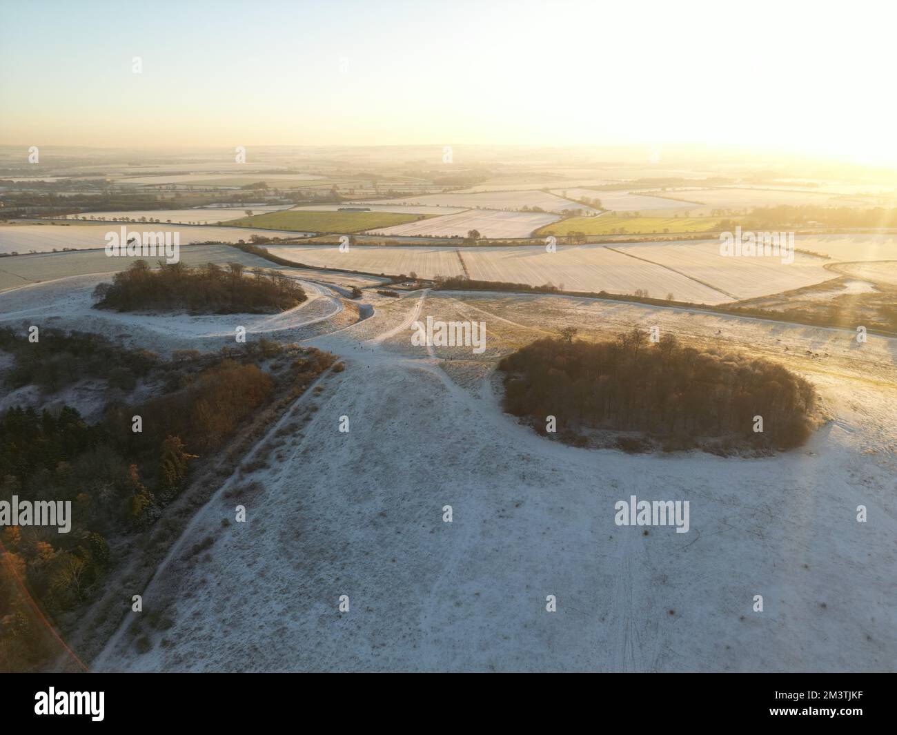 Wittenham clumps aerial hi-res stock photography and images - Alamy