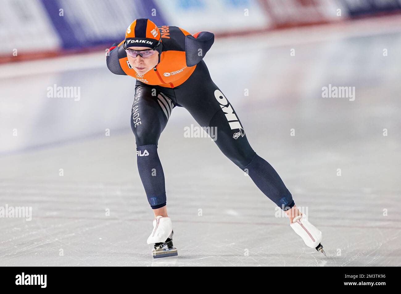 CALGARY, CANADA - DECEMBER 16: Joy Beune of The Netherlands competing ...