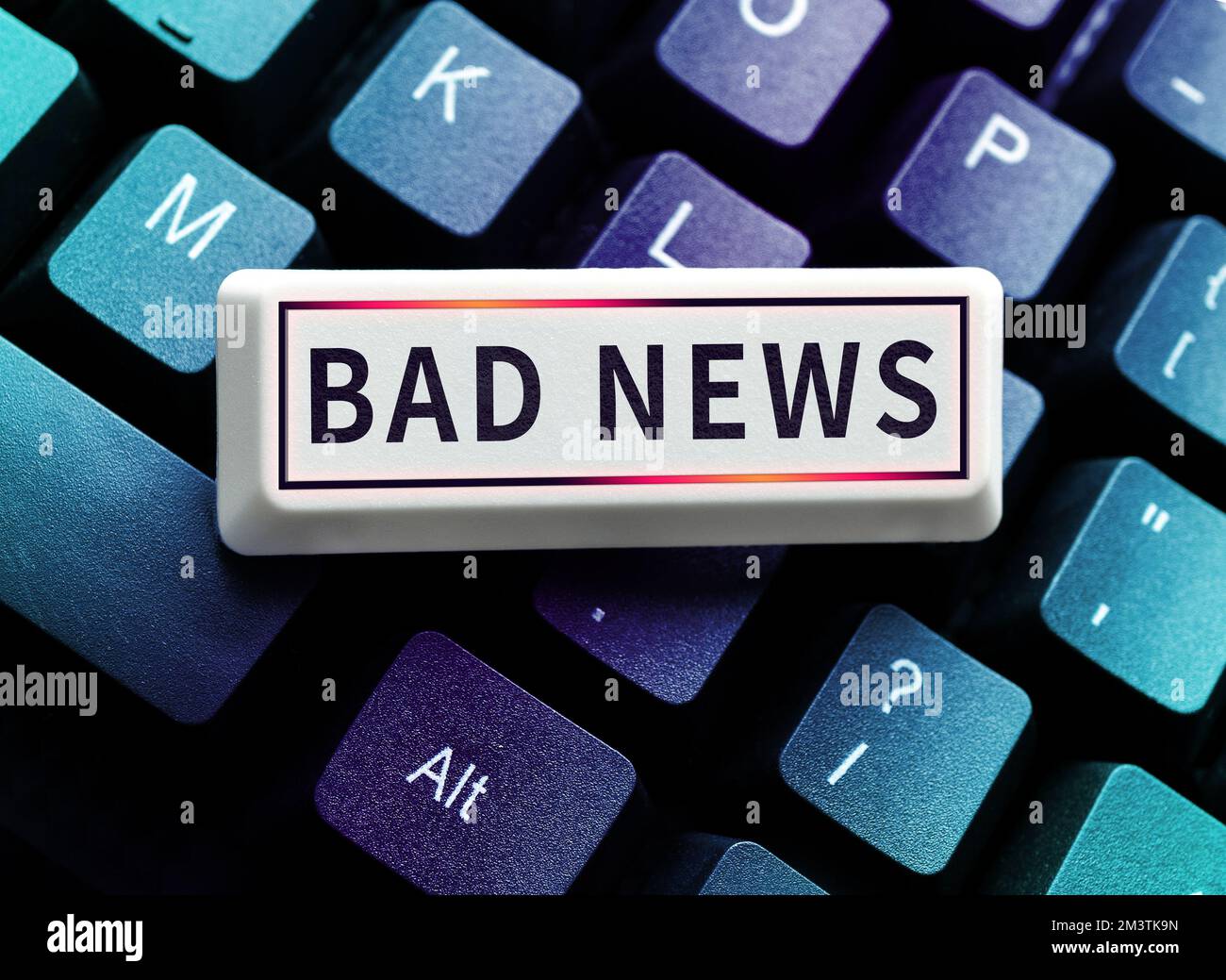 Conceptual caption Bad News. Business idea unwelcome thing or person ...