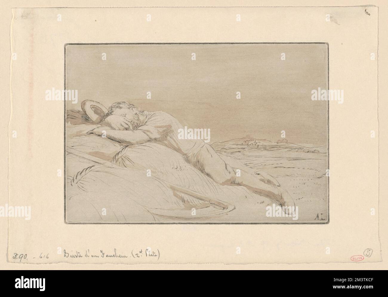 Sieste d'un faucheur (2nd plate) , Sleeping, Haystacks, Alphonse Legros ...