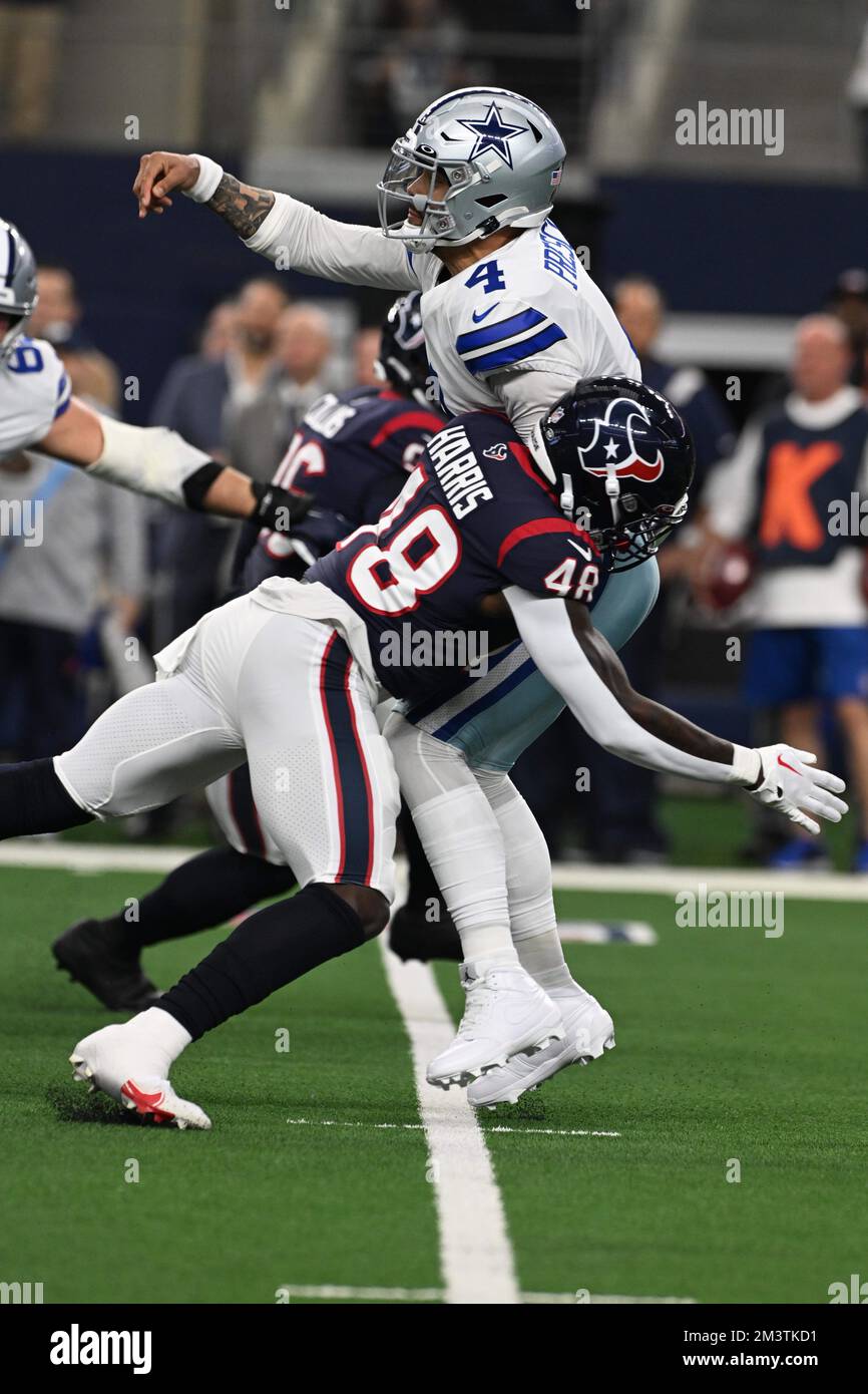 Arlington, Texas, USA. 11th Dec, 2022. Houston Texans linebacker ...