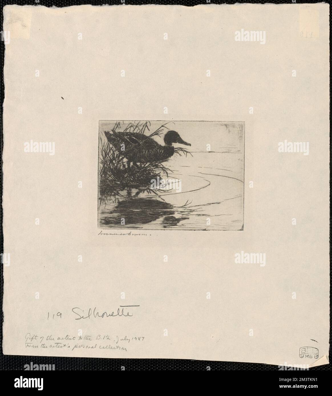 Silhouette , Ducks, Bodies of water. Frank W. Benson (1862-1951 ...