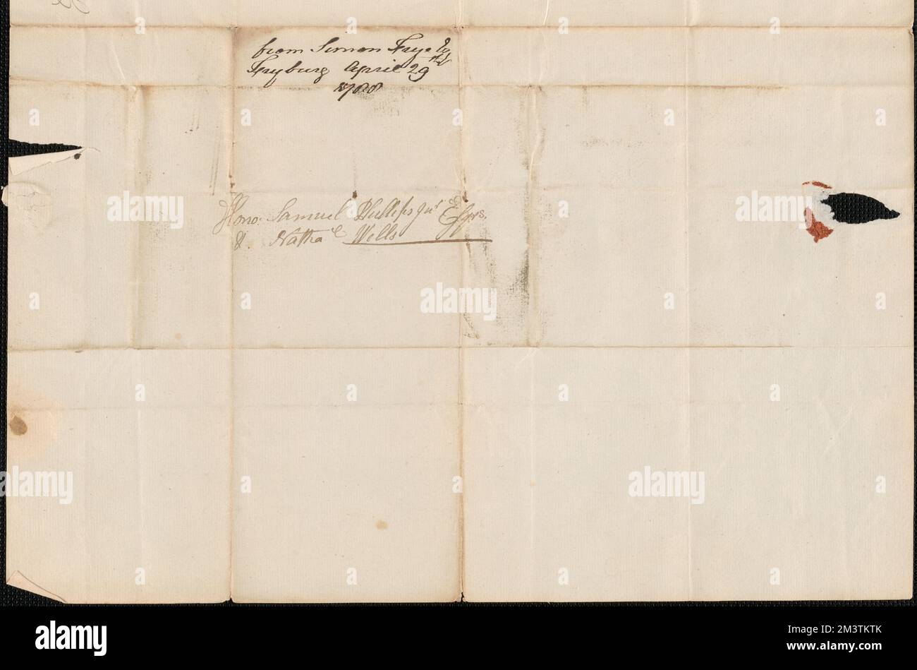 Simon Frye to Samuel Phillips and Nathaniel Wells, 29 April 1788 ...