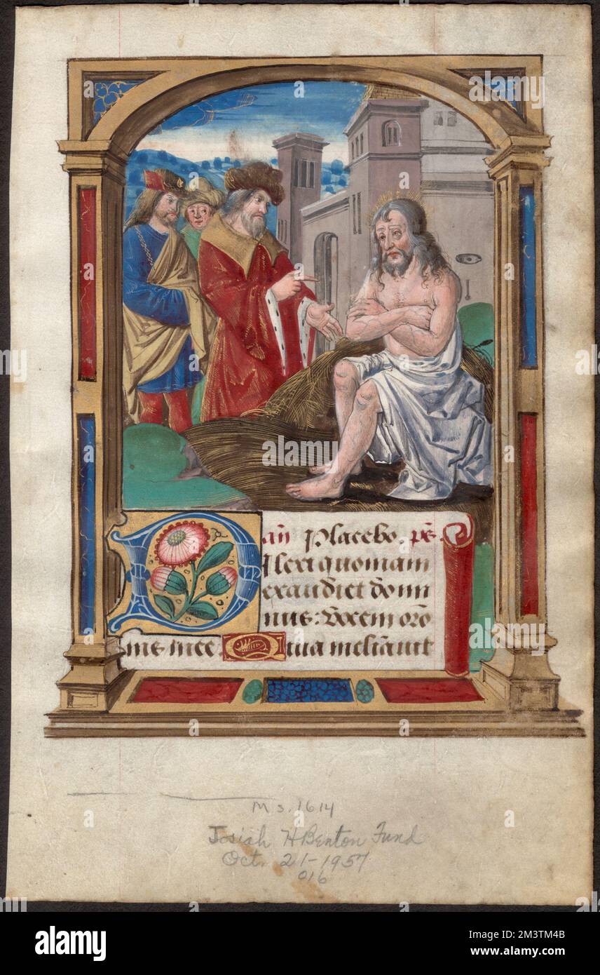 Single leaf from a 15th-century book of hours : in Latin ,. Medieval ...