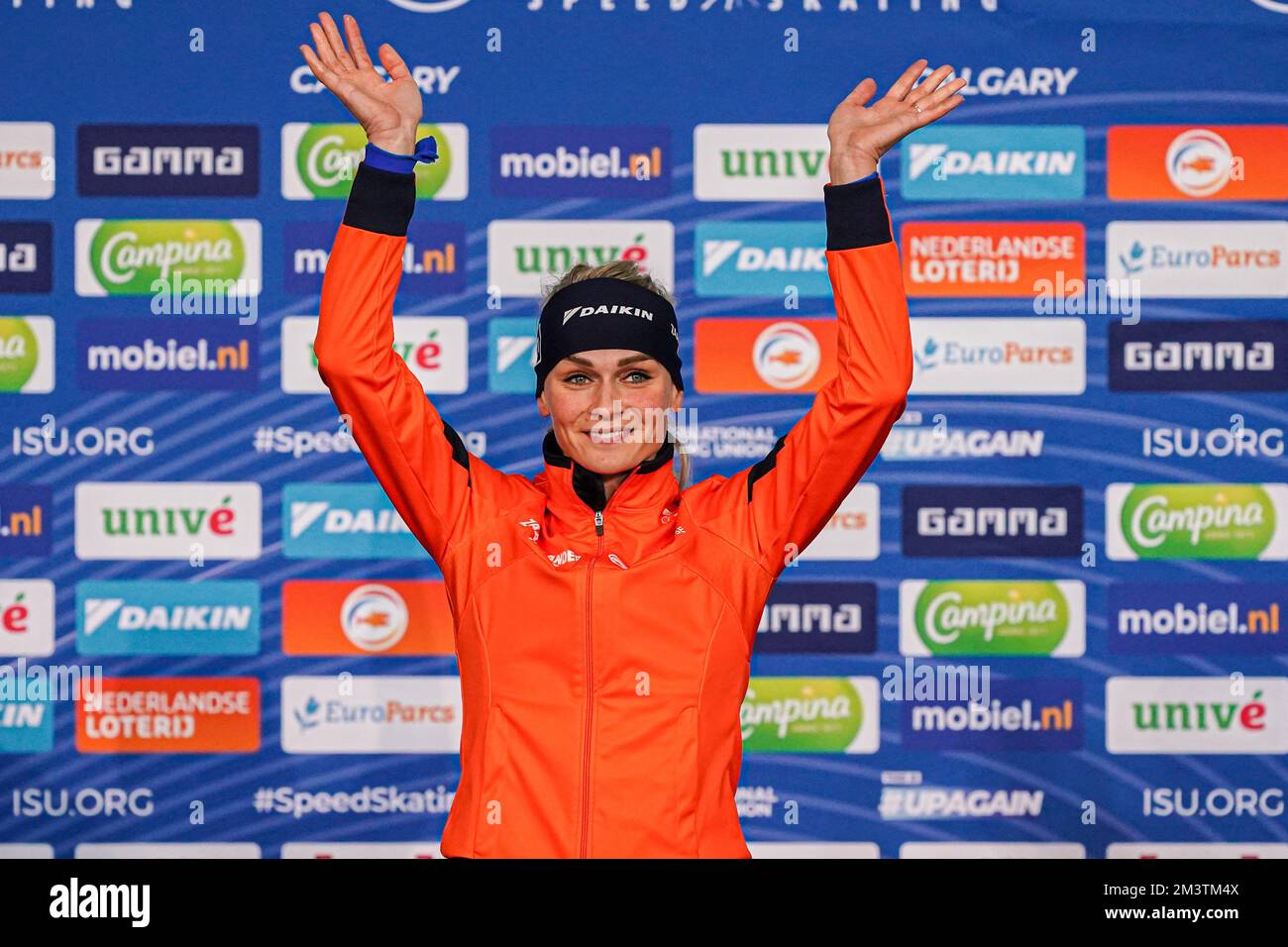 CALGARY, CANADA - DECEMBER 16: Irene Schouten of The Netherlands ...