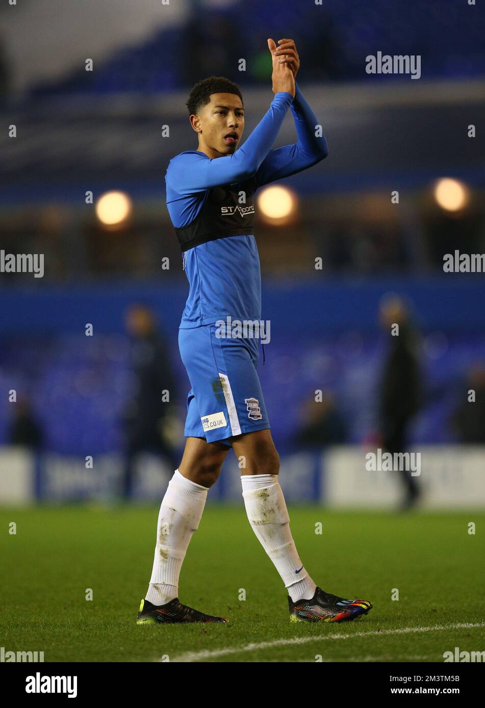 Birmingham City's Jobe Bellingham applauds the fans after the Sky Bet ...