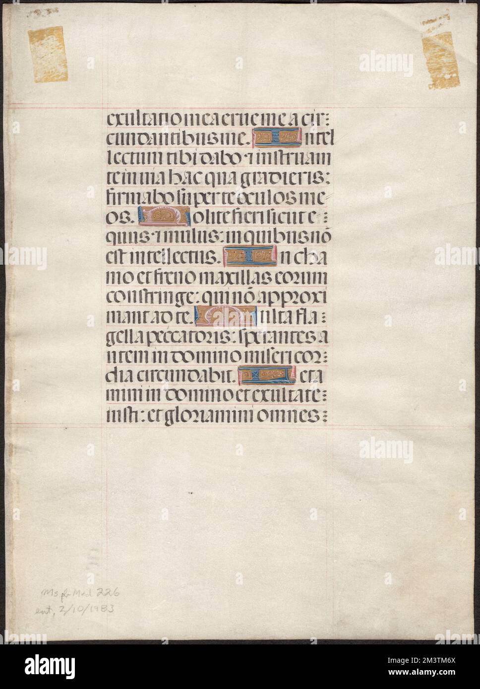 Single leaf from a late 15th-century book of hours : in Latin ...