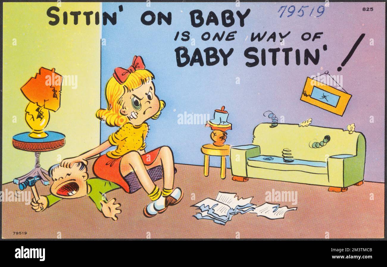 Sittin' on baby is one way of baby sittin' , Children, Babysitting ...