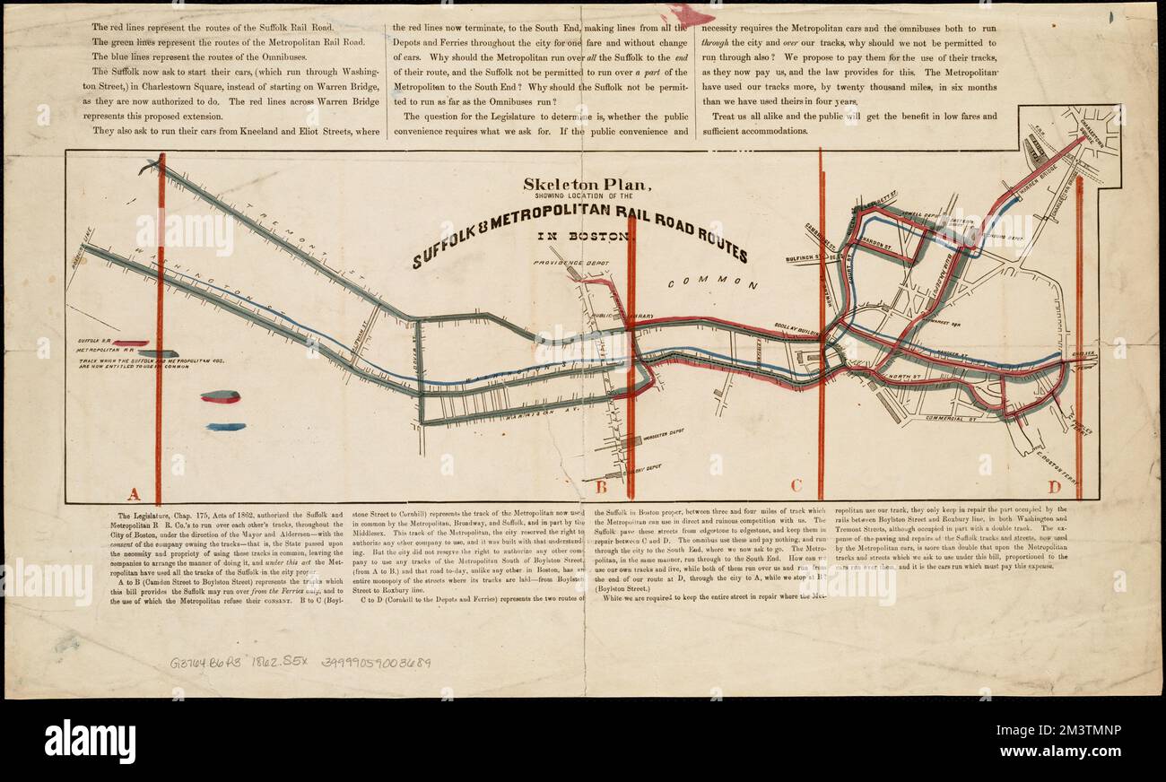 Skeleton plan, showing location of the Suffolk & Metropolitan rail road ...
