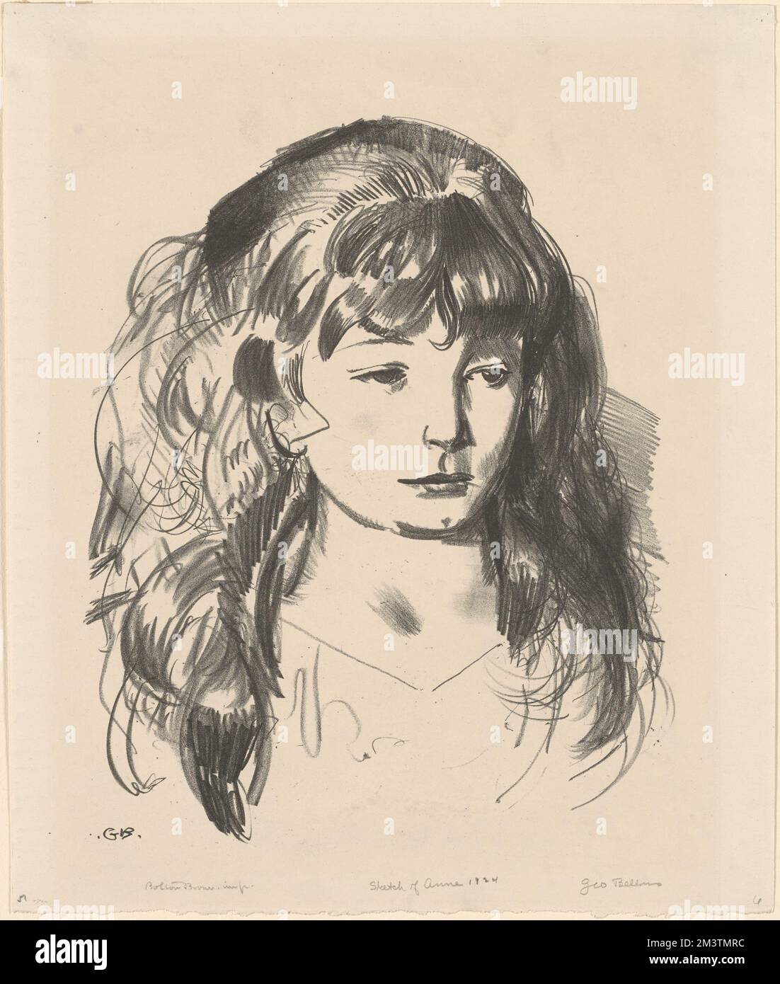 Sketch of Anne , Daughters. George Bellows (1882-1925). Prints and ...