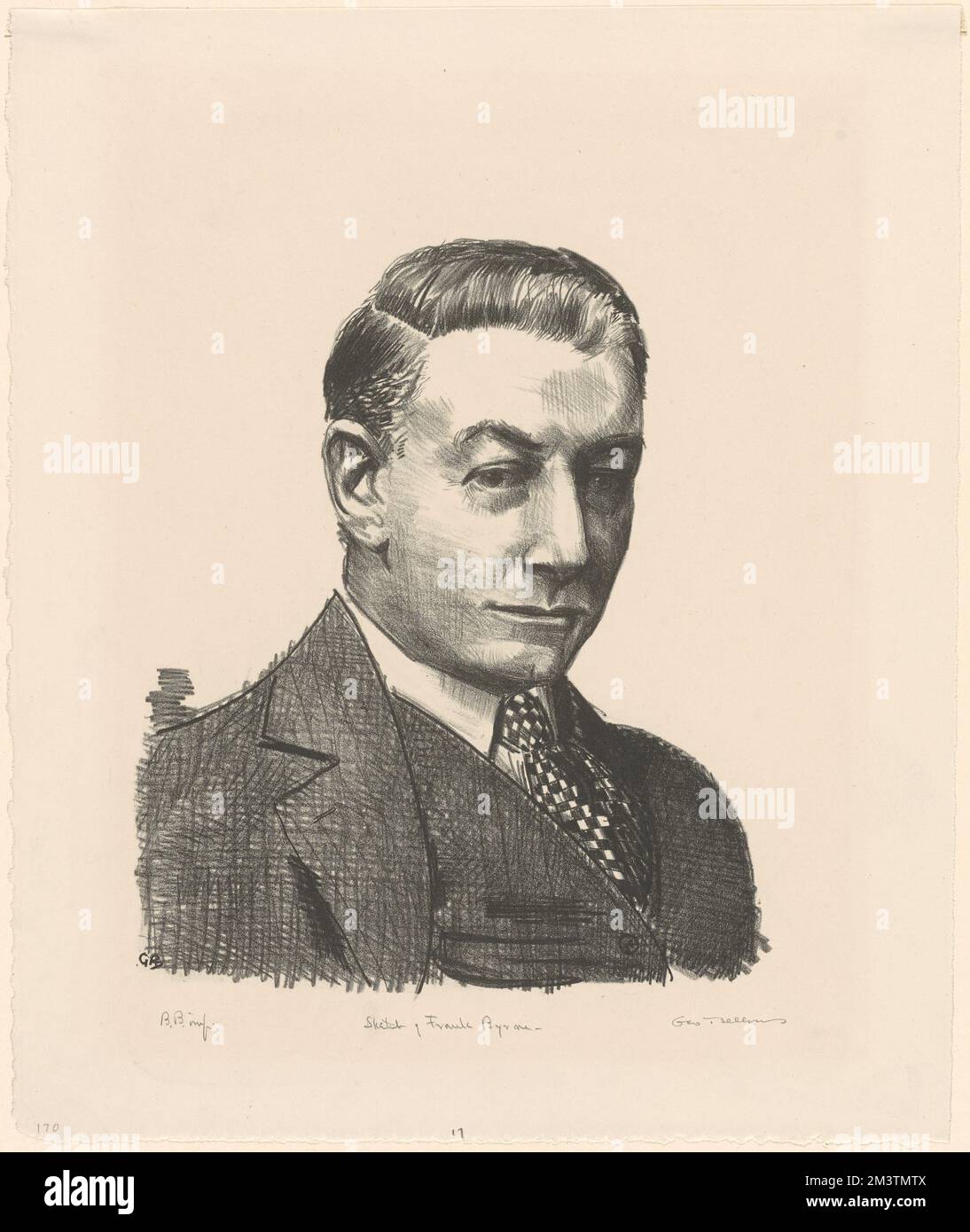 Sketch of Frank Byrne , Actors. George Bellows (1882-1925). Prints and ...