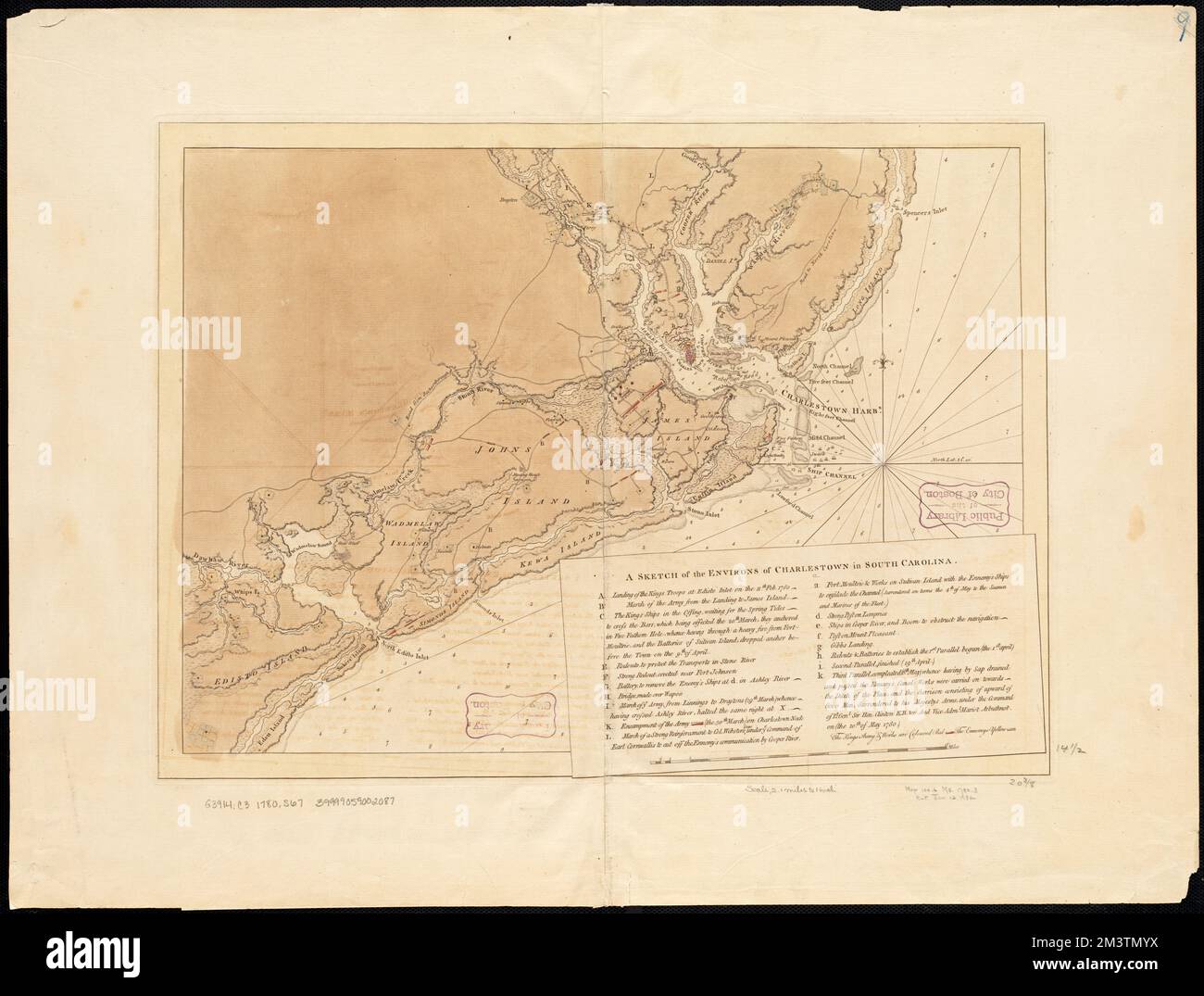 A sketch of the environs of Charlestown in South Carolina , Charleston ...