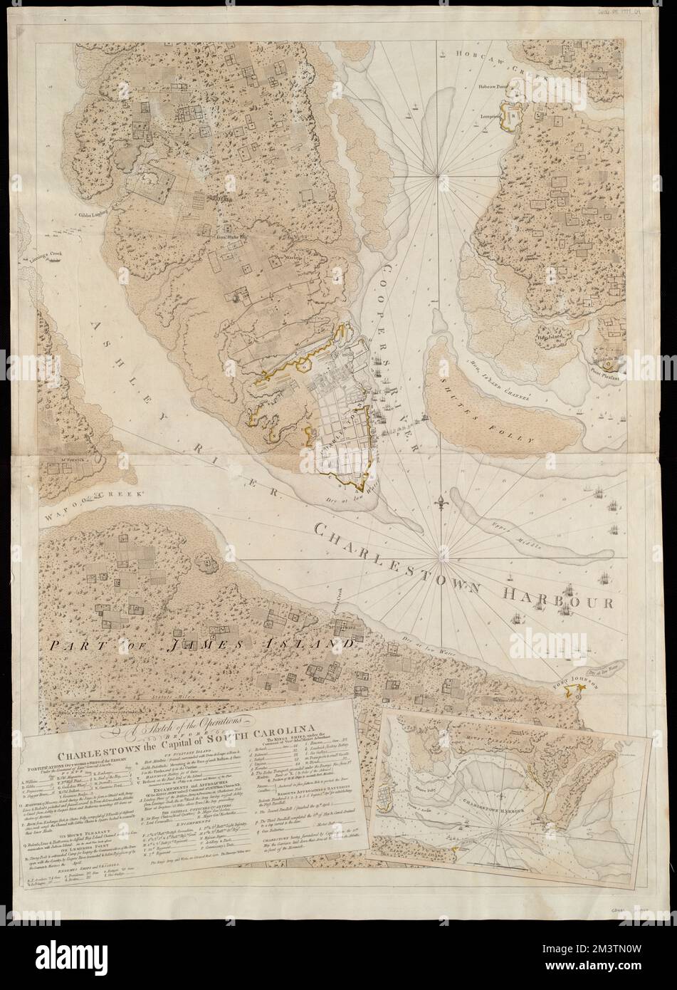 A sketch of the operations before Charlestown the capital of South ...