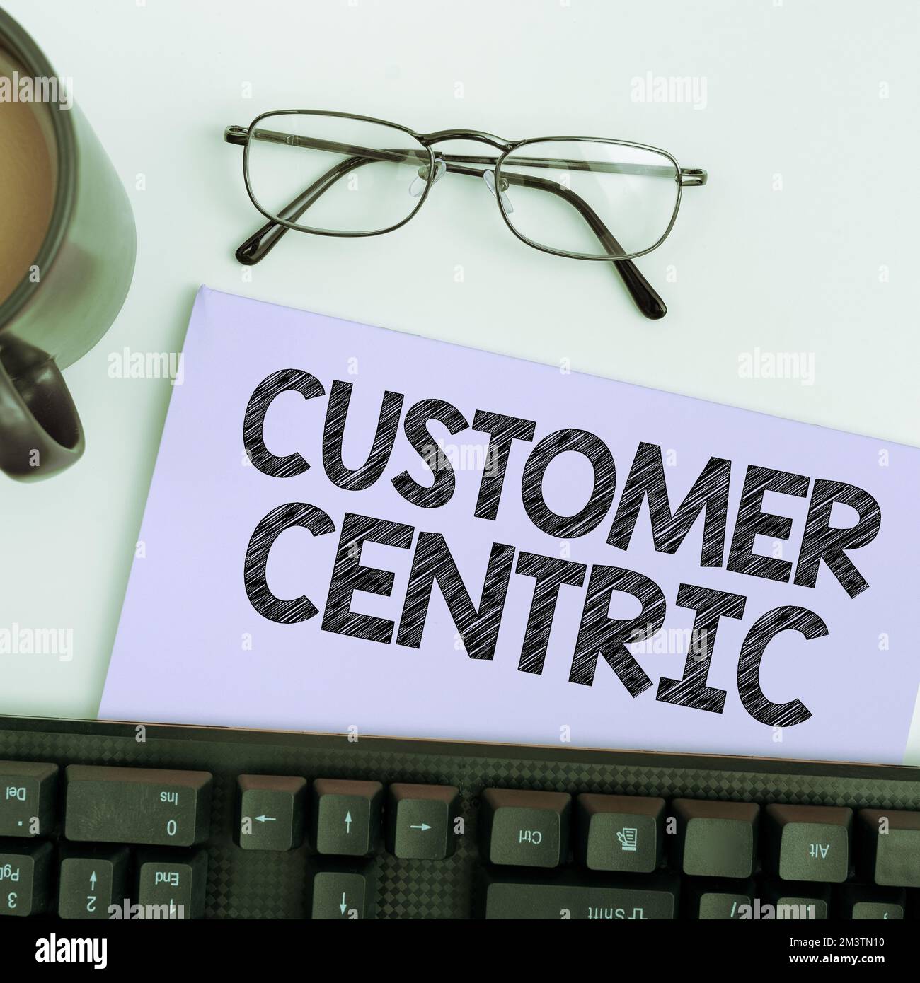Conceptual Caption Customer Centric Conceptual Photo Process Of Looking After Customers To