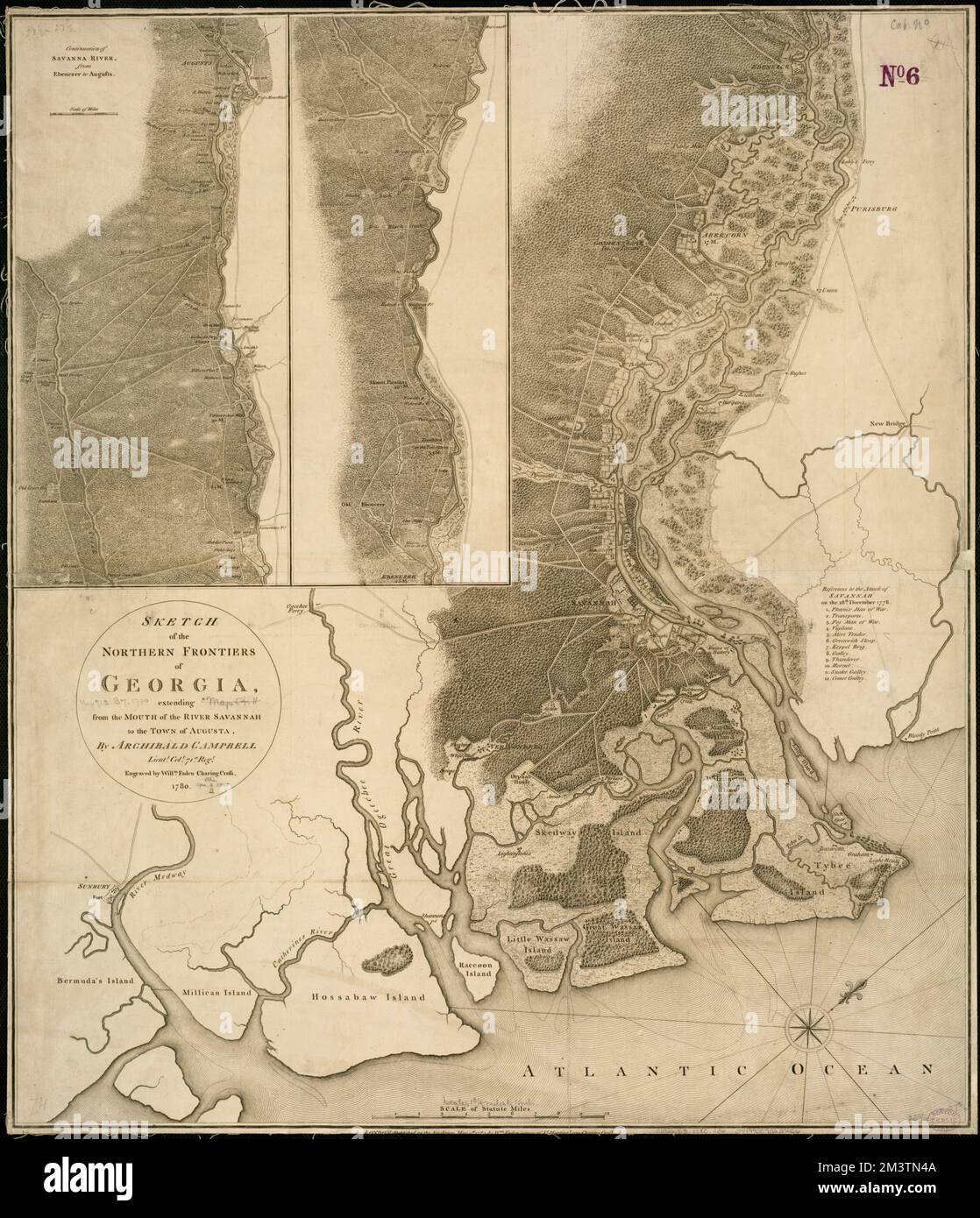Sketch of the northern frontiers of Georgia, extending from the mouth ...
