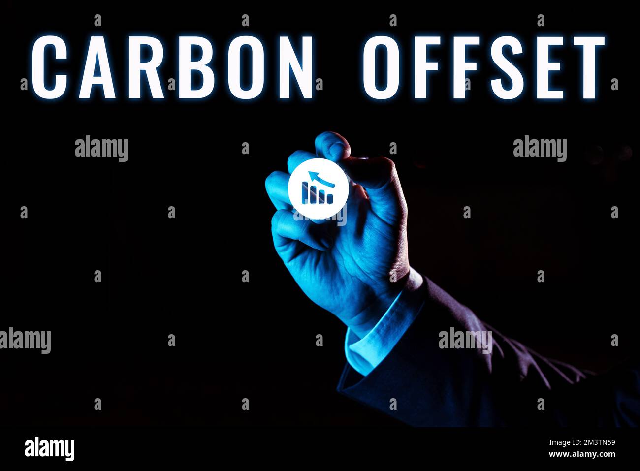 Text showing inspiration Carbon Offset. Business idea Reduction in ...