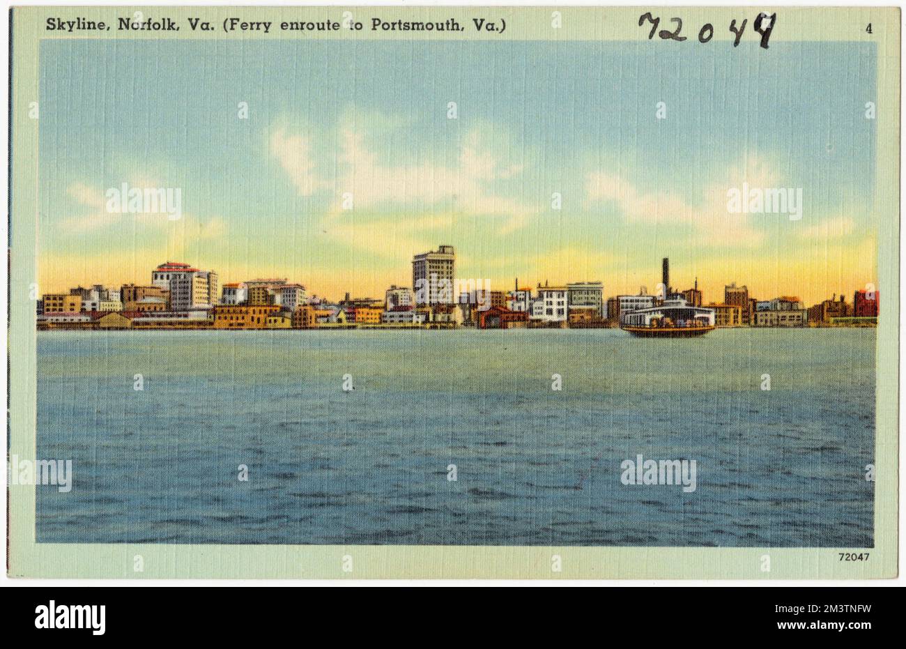 Skyline, Norfolk Va. (ferry enroute to Portsmouth, Va.) , Cities ...
