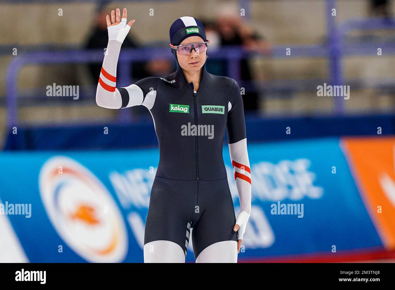 CALGARY, CANADA - DECEMBER 16: Vanessa Herzog of Austria competing on ...