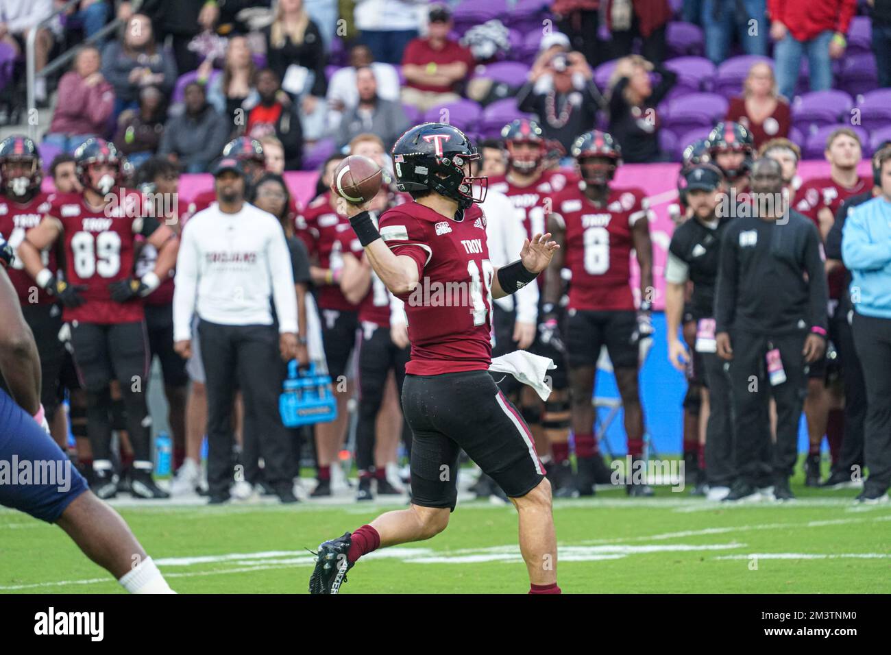 Orlando, Florida, USA, December 16, 2022, Troy Trojans Quaterback ...