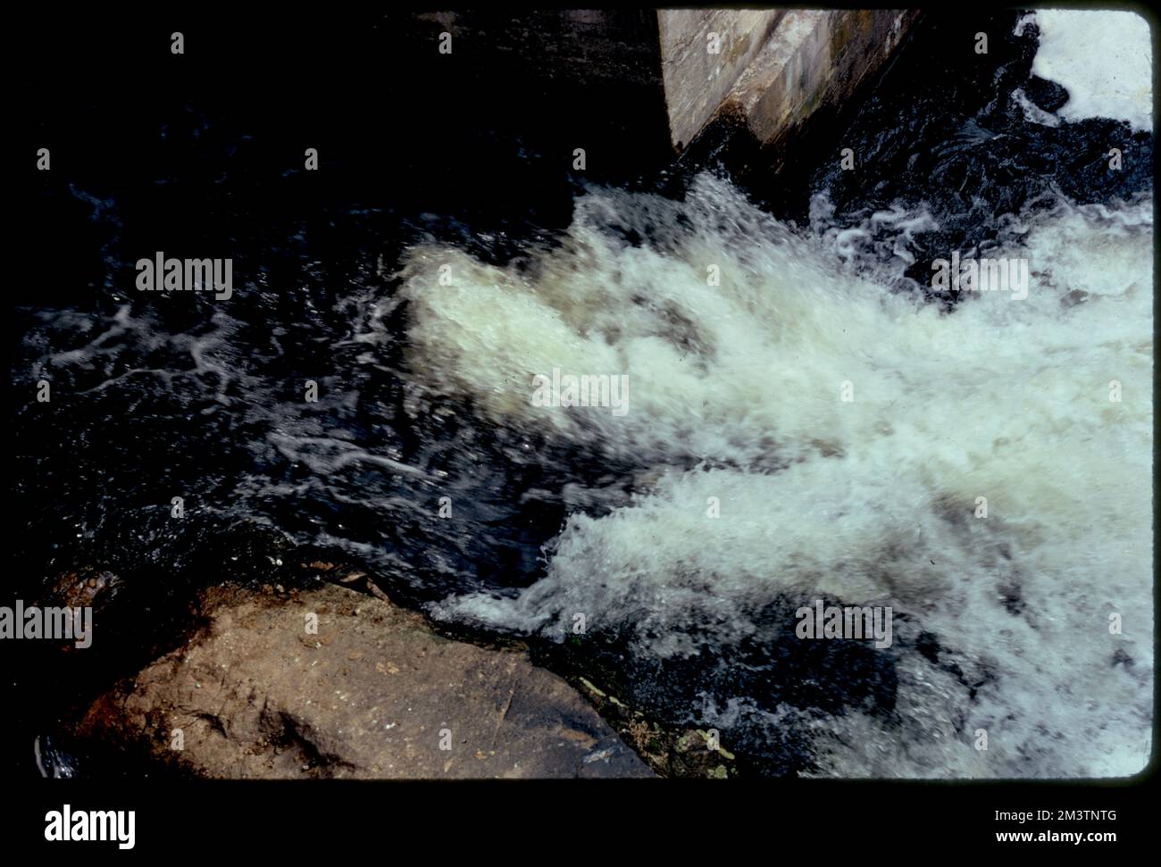 Sluice gate run off into factory area from millpond at City Mills Main ...