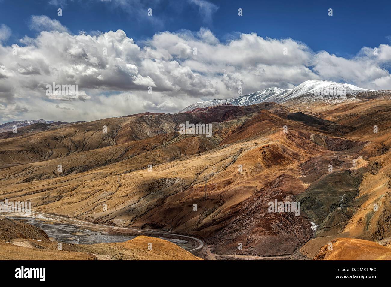 A mesmerizing topographic landscape of mountains in Zhada County, Ali ...