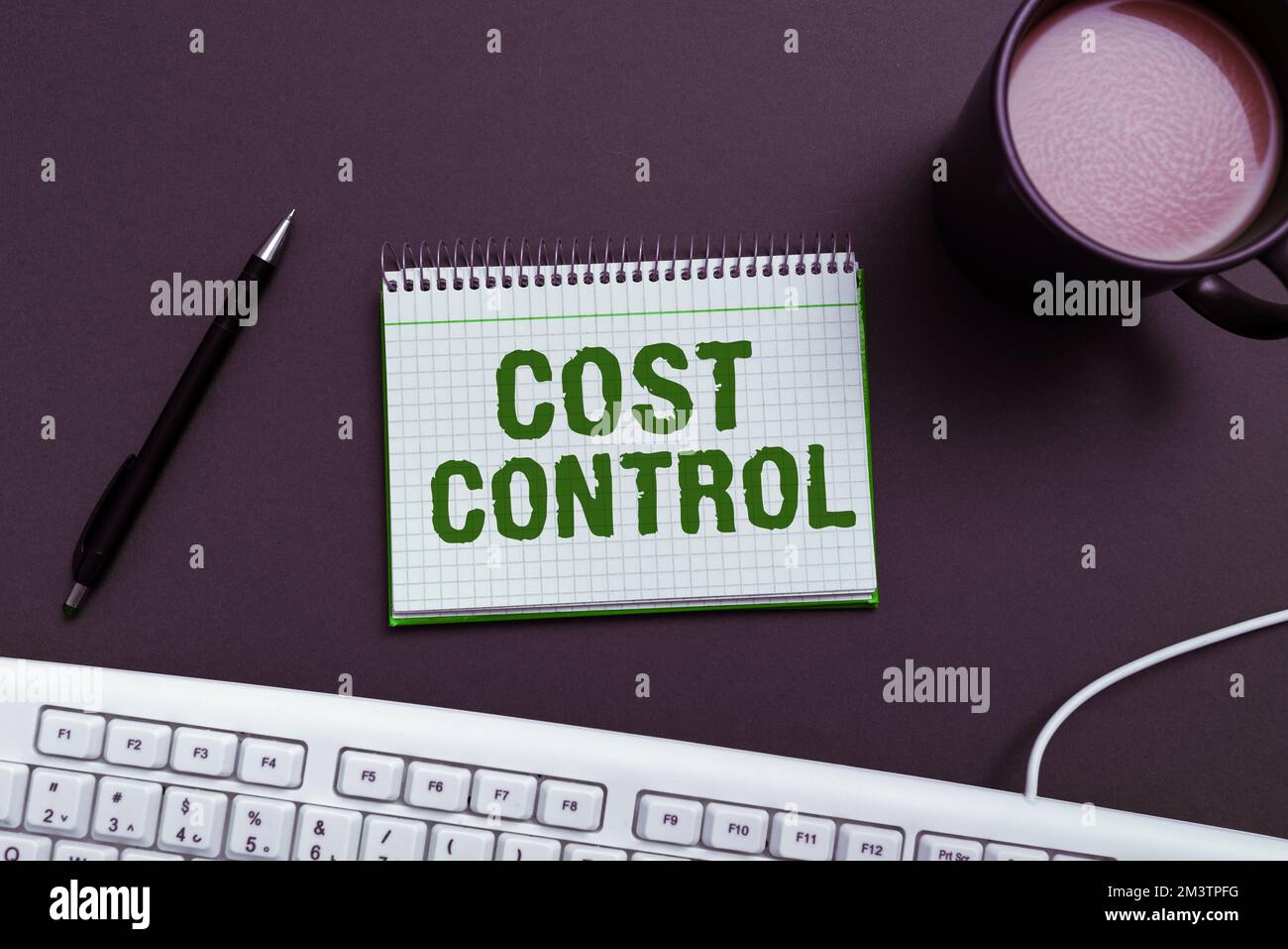 Sign displaying Cost Control. Concept meaning practice of identifying ...